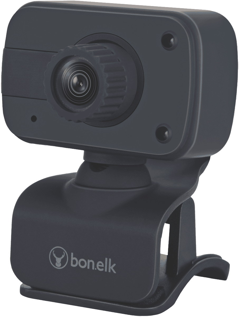 Bonelk USB Webcam Clip On – 1080p (Black) – Rewards Shop Australia